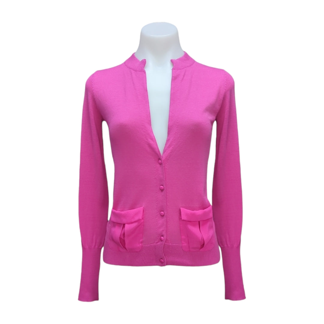 Oroton Cardigan in Fuchsia Pink – Preloved Closet